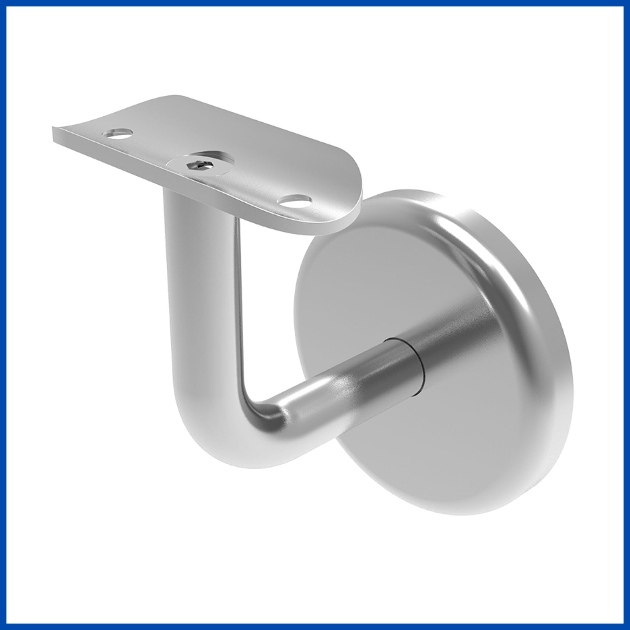 Soporte muro a tubo de 1 1/2" con tapa plana